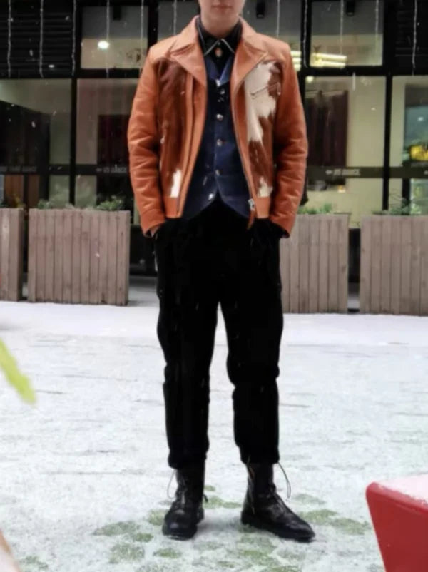 Men's Genuine Cowhide Leather Jacket Rugged Cowskin Outerwear Classic